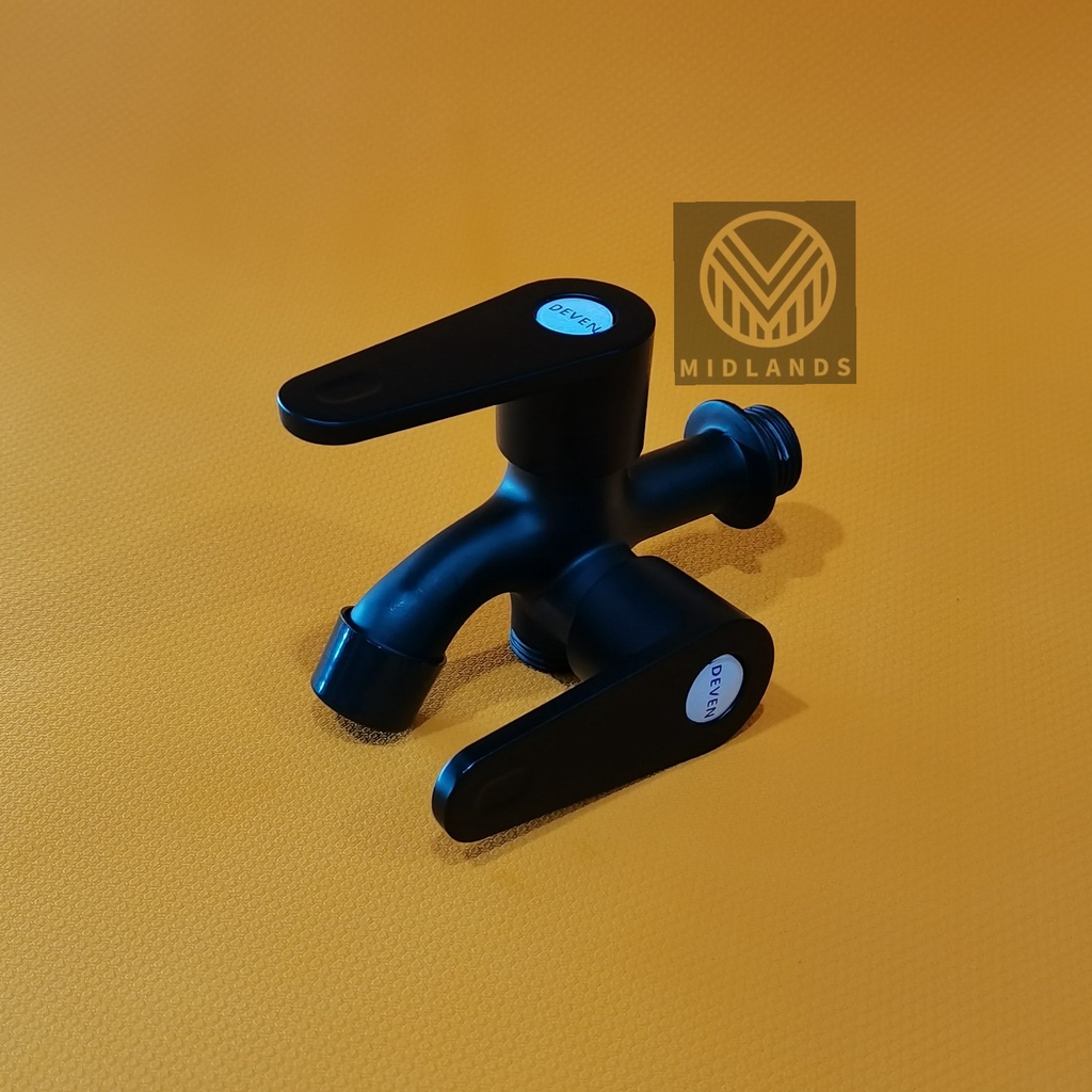 Jual Kran Cabang Hitam/Kran Shower mandi/Kran double/Keran Air Dobel ...