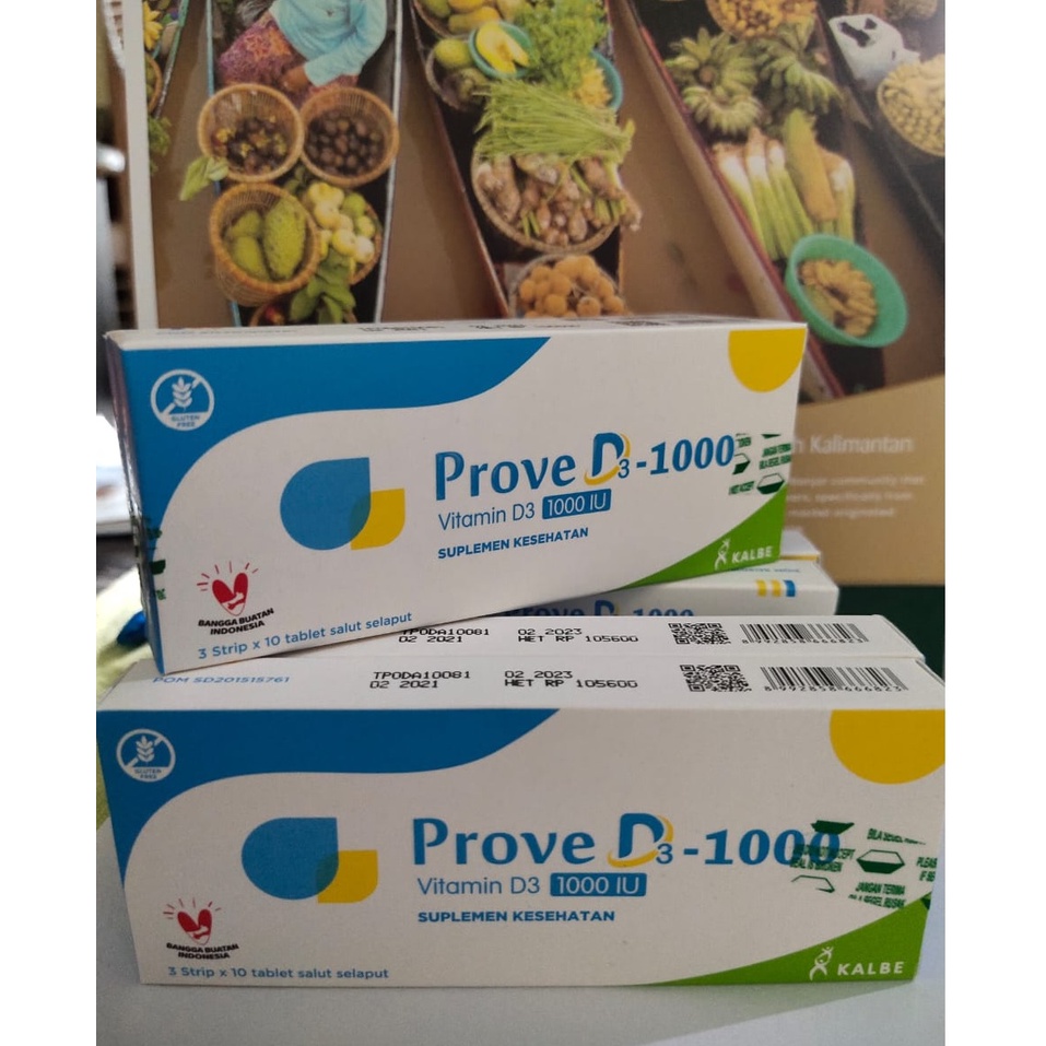 Jual PROVE D3 1000 IU/ VIT D /VITAMIN D3 /VITAMIN D 1000 IU /VIT D3 ...