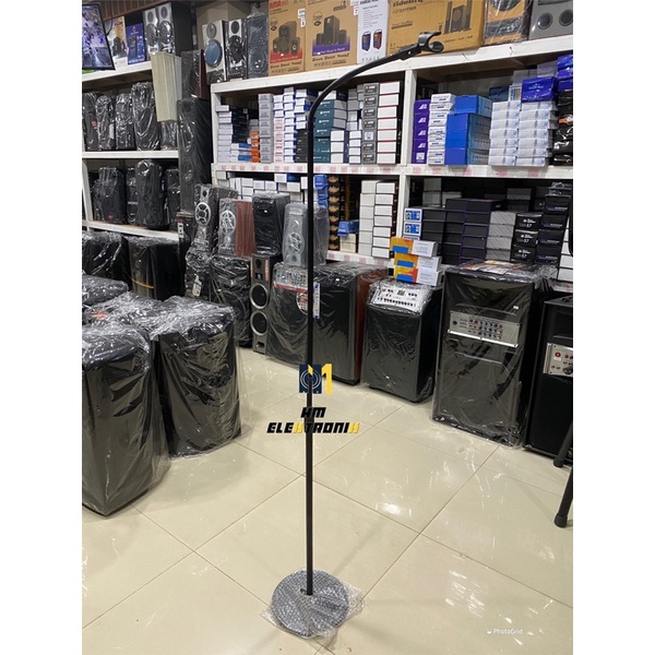 Jual Stand / Tiang mic holder microphone tinggi berdiri spiral | Shopee ...
