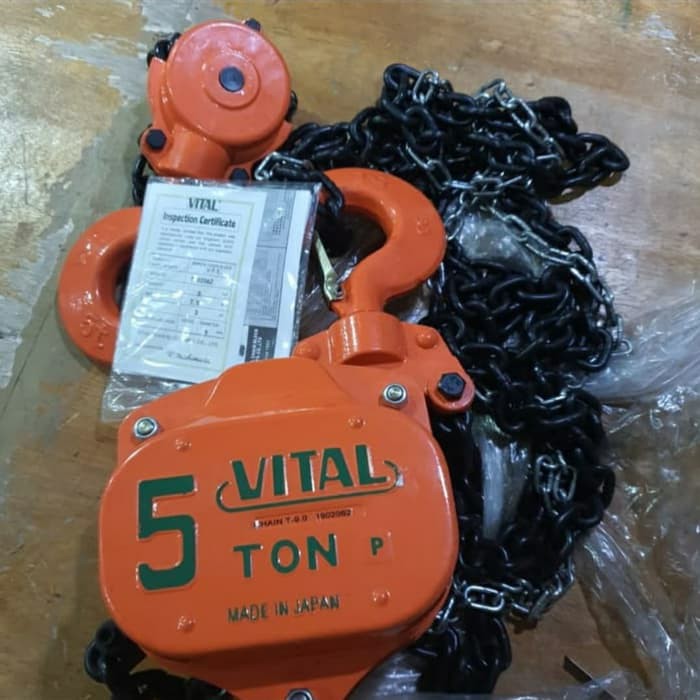 Jual Chain Block VITAL 5 Ton x 15 Meter - Takel Chain Block Hoist JAPAN ...