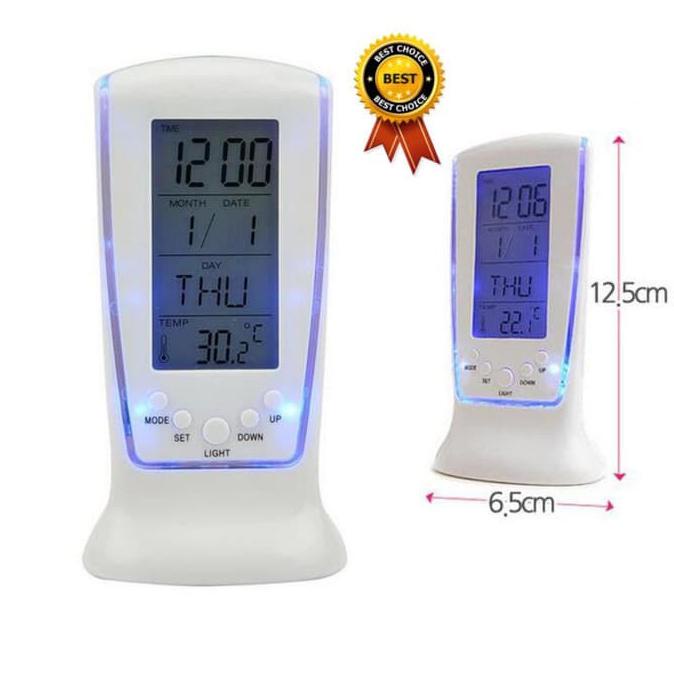 Jual Thermometer Ruangan Digital Multifungsi Led Alarm Clock ...