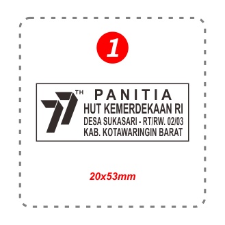 Jual Stempel Panitia HUT RI / Agustusan / Lomba / 17 Agustus | Shopee ...