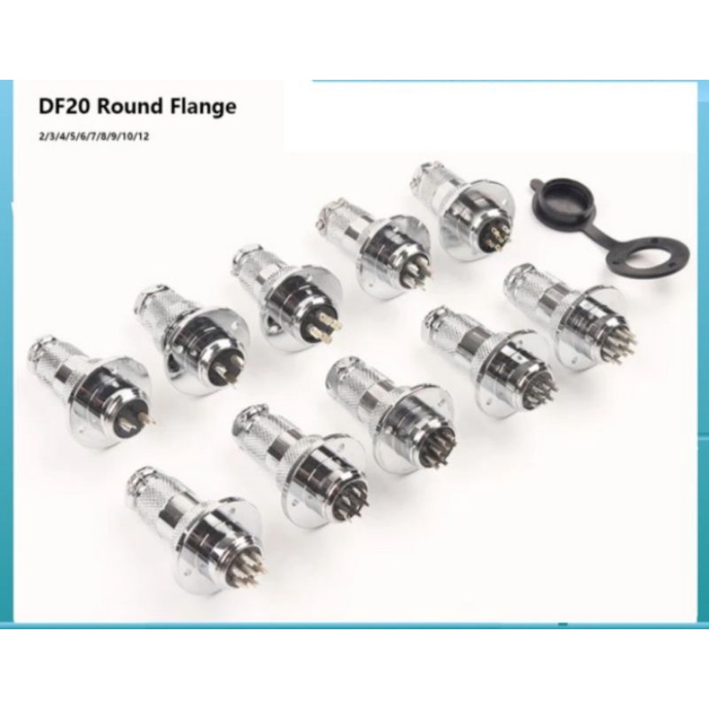 Jual CONNECTOR CB 2 PIN MALE-FEMALE GX20 NCS DF 20mm | Shopee Indonesia