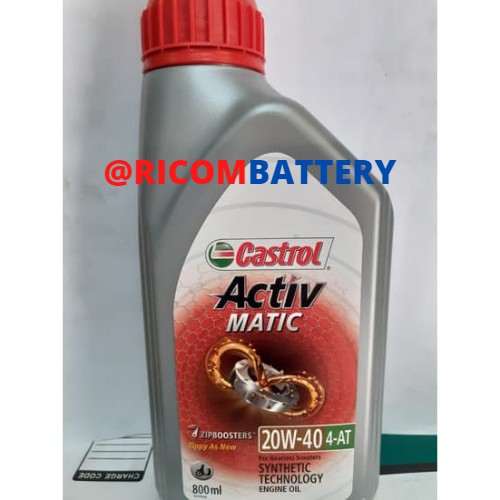 Jual Oli Motor CASTROL ACTIVE MATIC 20W-40 800ml | Shopee Indonesia