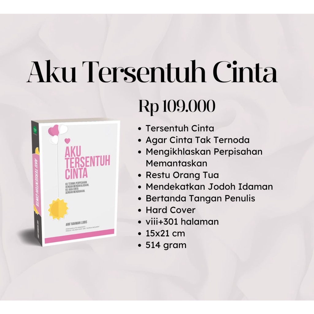 Jual Buku Novel Aku Tersentuh Cinta karya Arif Rahman Hakim Motivasi ...