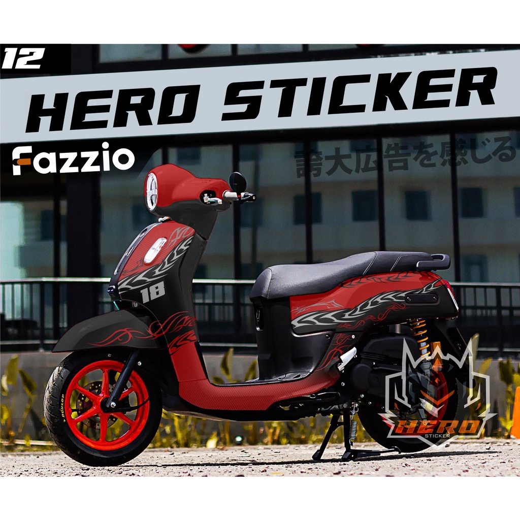 Jual Decal YAMAHA Fazzio NEW Fullbody - Stiker Decal Fazzio Tribal 12 ...