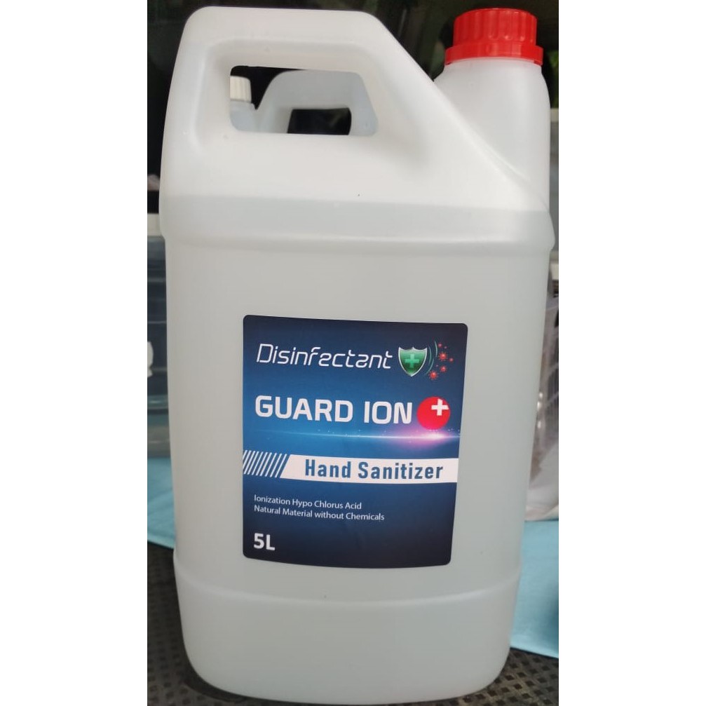 Jual Guard Ion Disinfectant plus Sanitizer Non-Alcohol (HOCL) 5 Liter ...