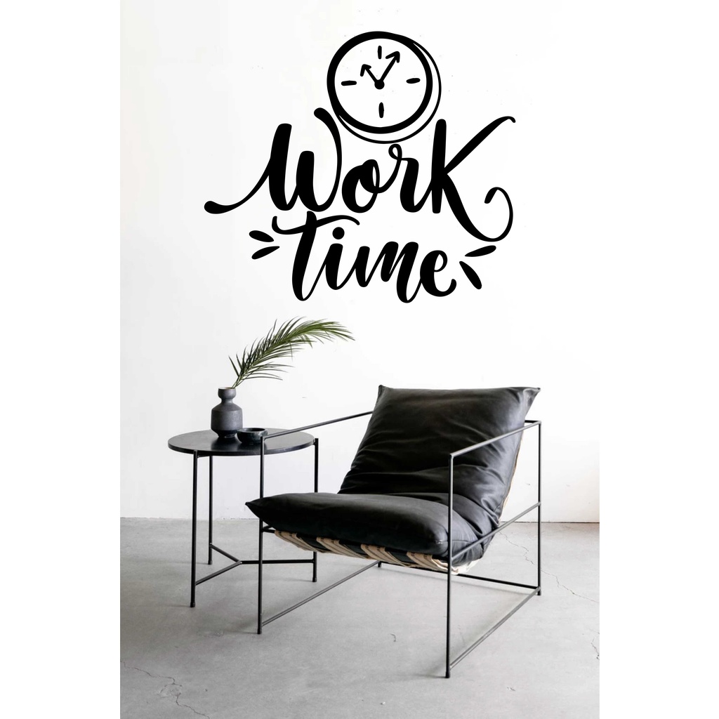 Jual QUOTES STIKER AESTETIK WORKTIME WORKHARD WORK MEETING WALLSTICKER ...