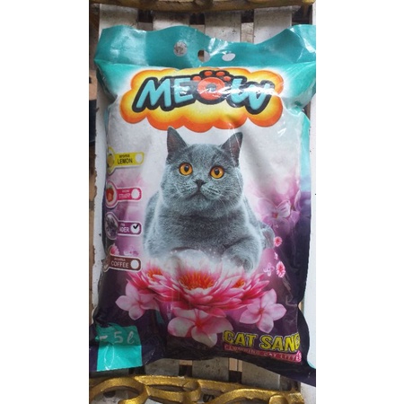 Jual Meow Cat Sand pasir kucing 5 liter | Shopee Indonesia