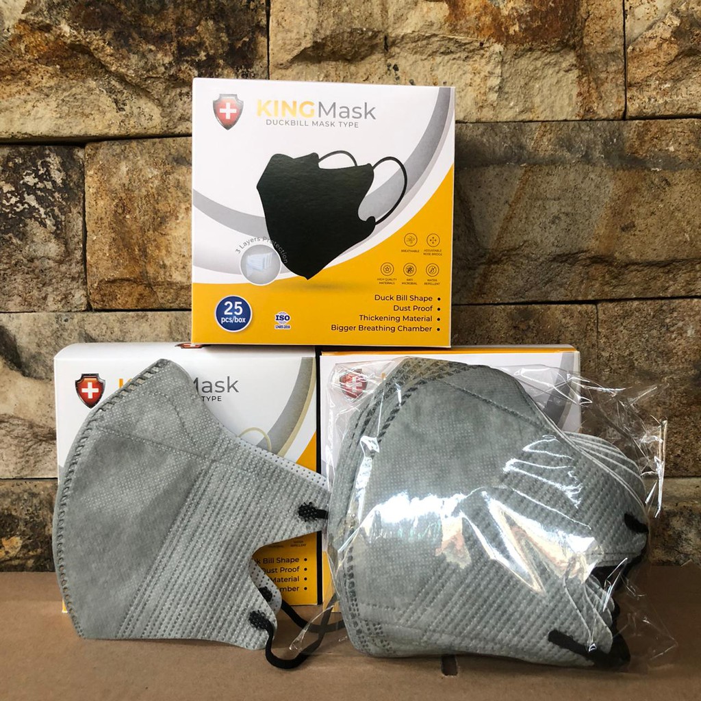 Jual Kingmask Model Sensi Kemenkes - Masker Duckbill - 3ply isi 25pcs ...