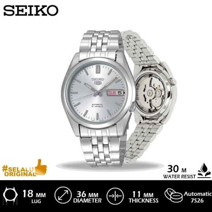 Jual Jam Tangan Pria Seiko 5 SNK355K1 SNK355 Original Murah | Shopee ...