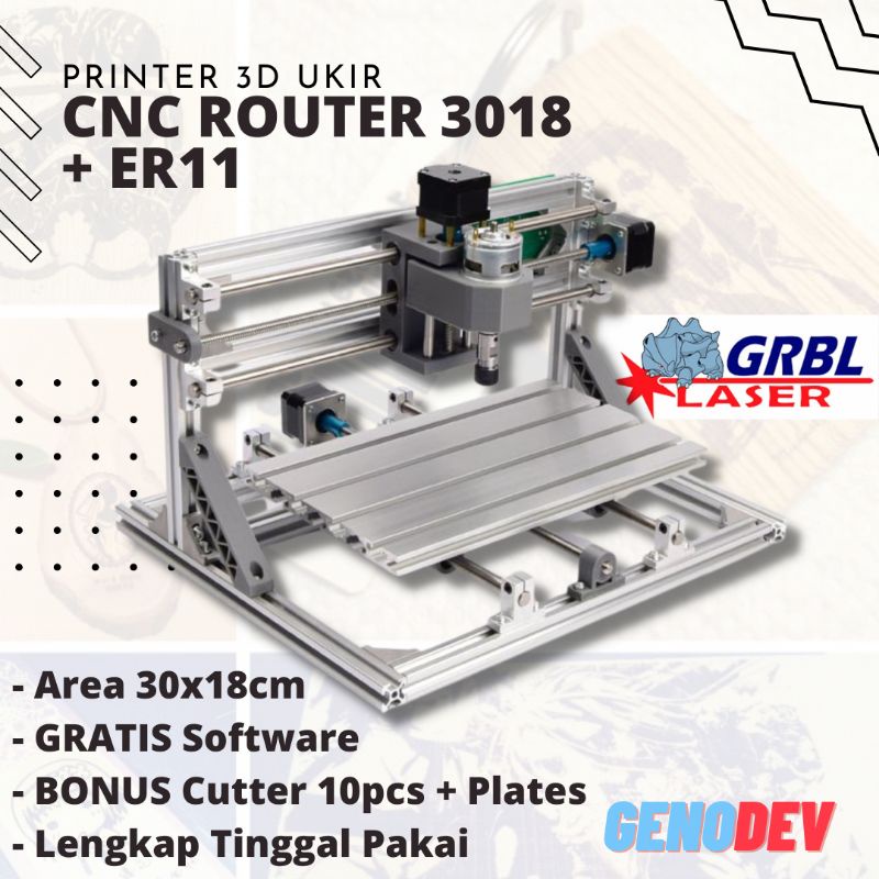 Jual Mesin Router CNC 3018 ER11 Ukir Kayu DIY Drilling Engraver | Shopee Indonesia