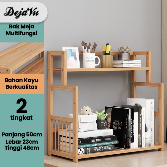 Jual Rak Meja Kayu Minimalis Tempat Penyimpanan Serbaguna HRB106 - 2 ...