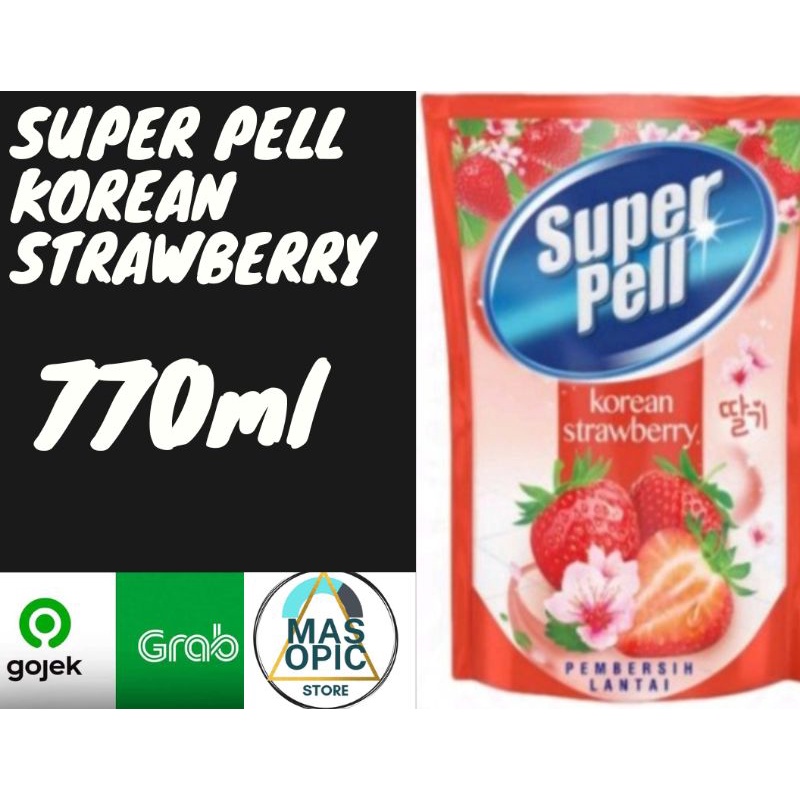 Jual super pell Korean Strawberry 770ml | Shopee Indonesia