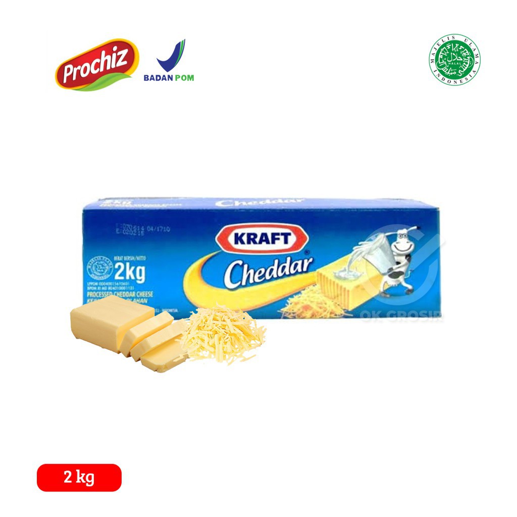 Jual Keju Kraft Cheddar (2 Kg) | Shopee Indonesia
