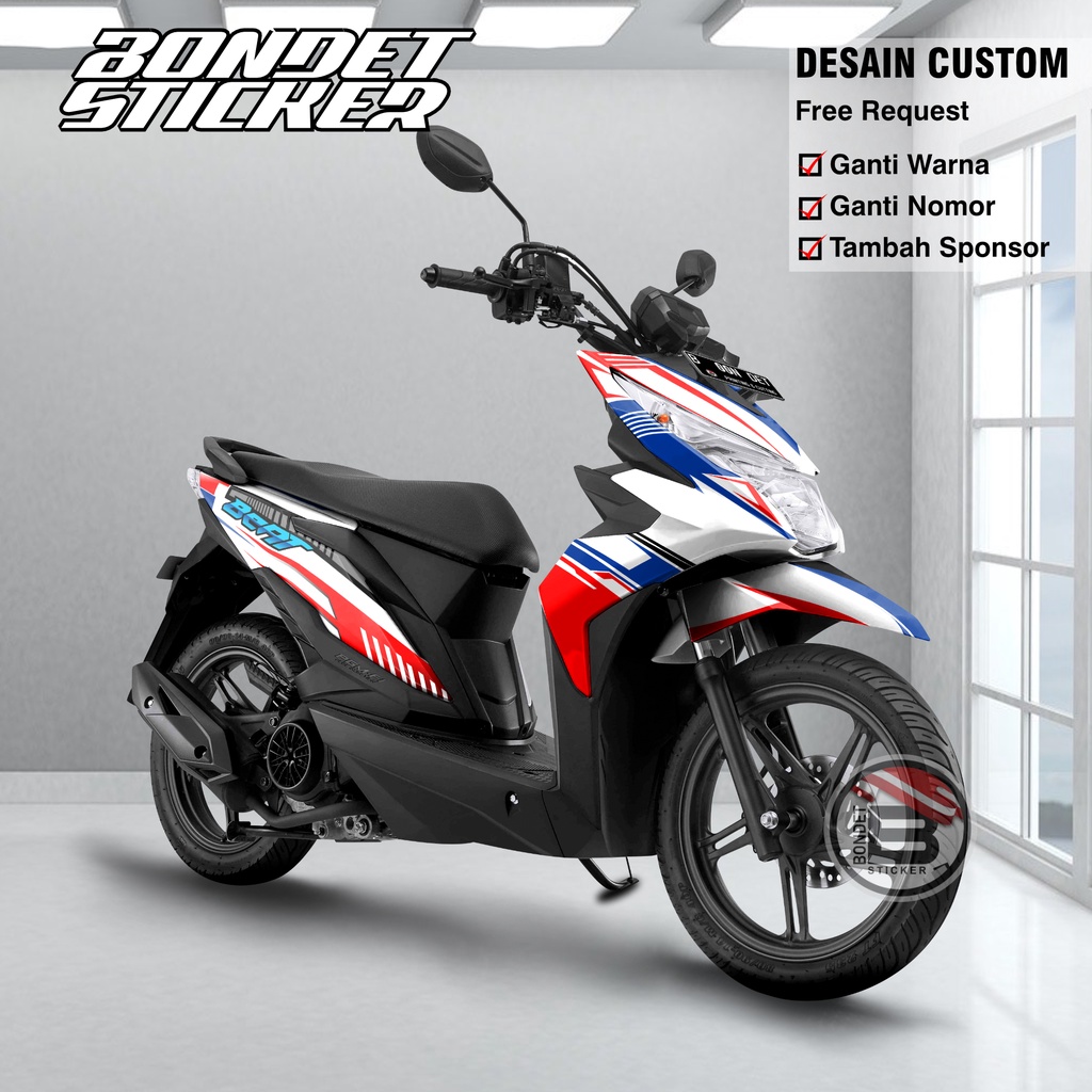Jual Honda Decal Beat Street 2018 Full Body Stiker Beat Street 2018 ...