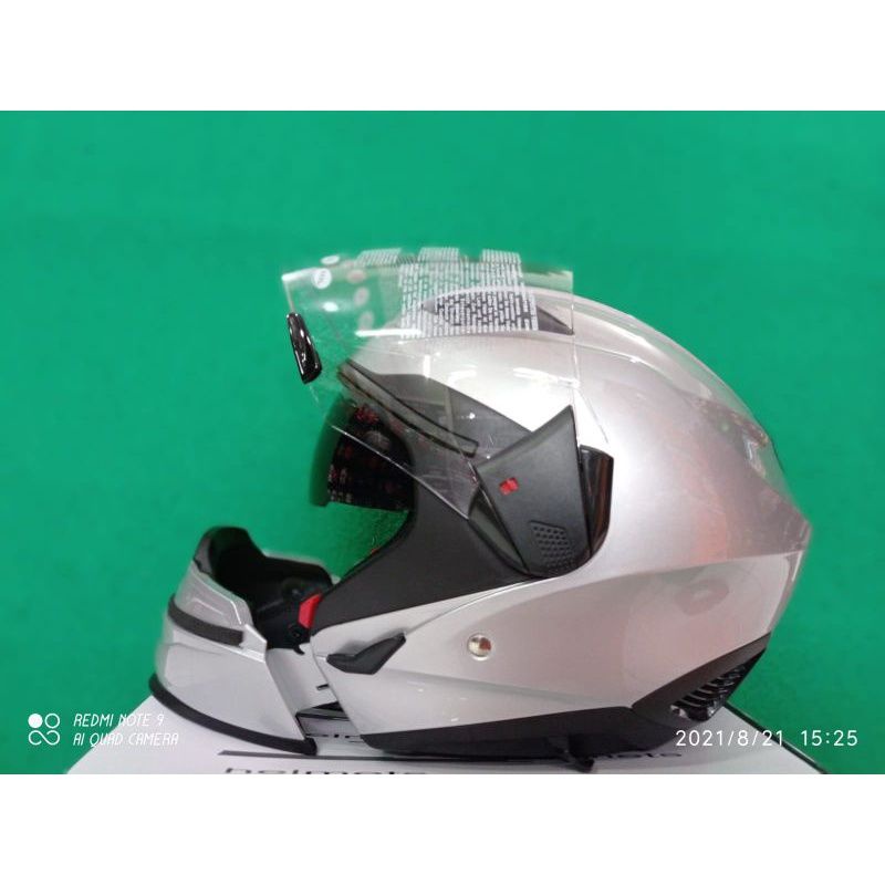 Jual ZEUS HELM FULLFACE / ZS-611C SILVER |HELM MODULAR | DOUBLE VISOR ...