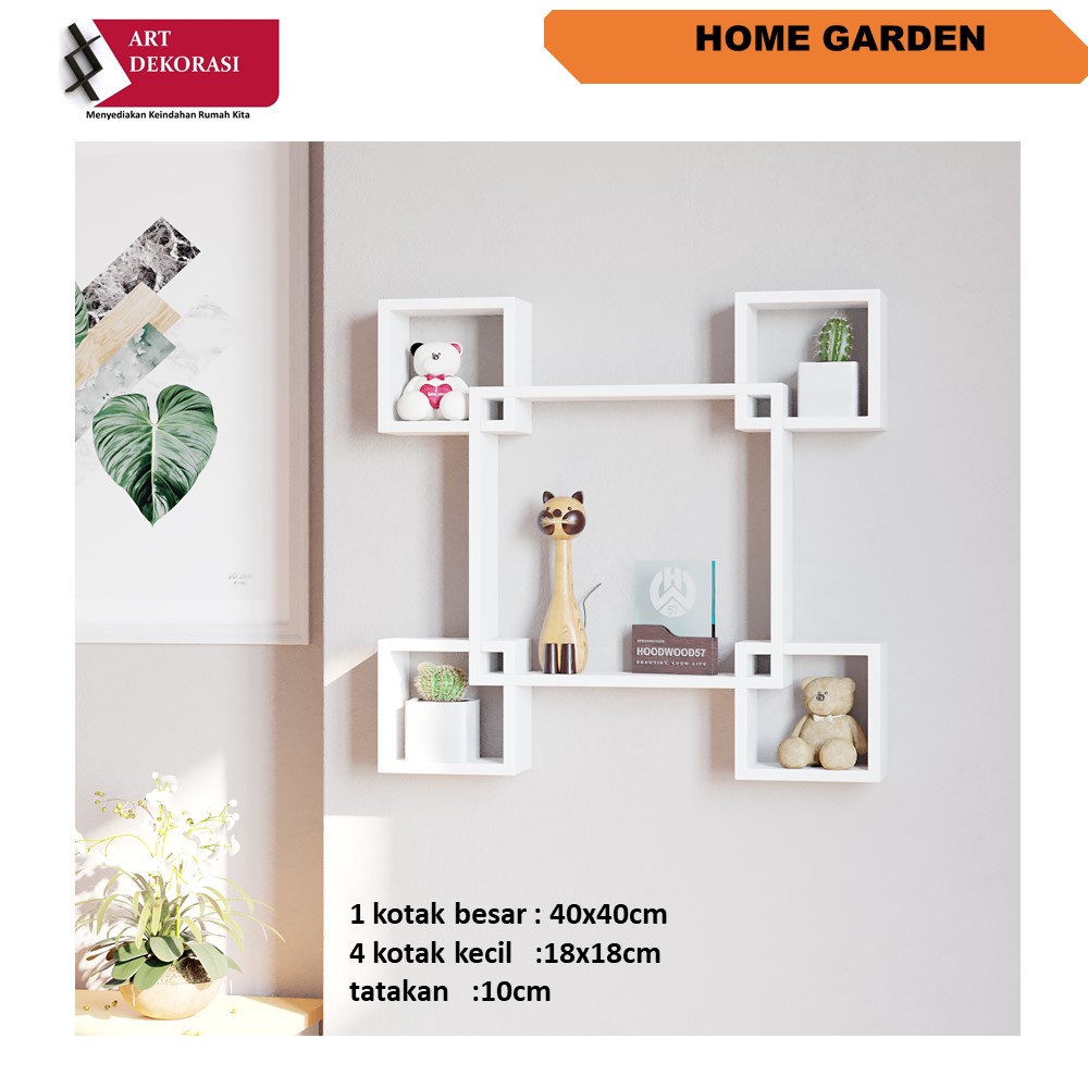 Jual rak dinding kayu minimalis display ruang tamu bahan kayu albasia ...