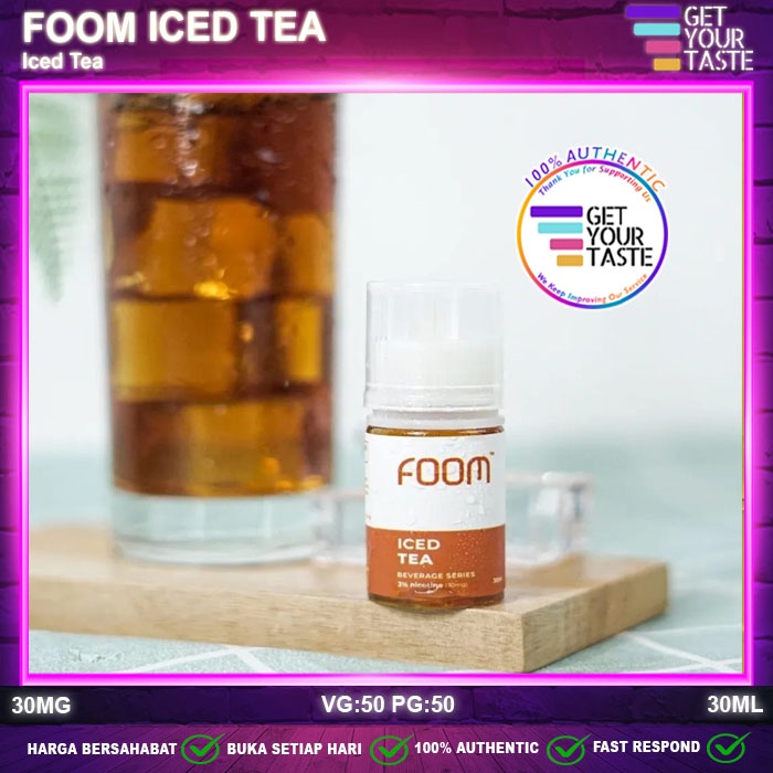 Jual Liquid Foom Iced Tea Salt Nic 30ML by Foom Lab | Shopee Indonesia