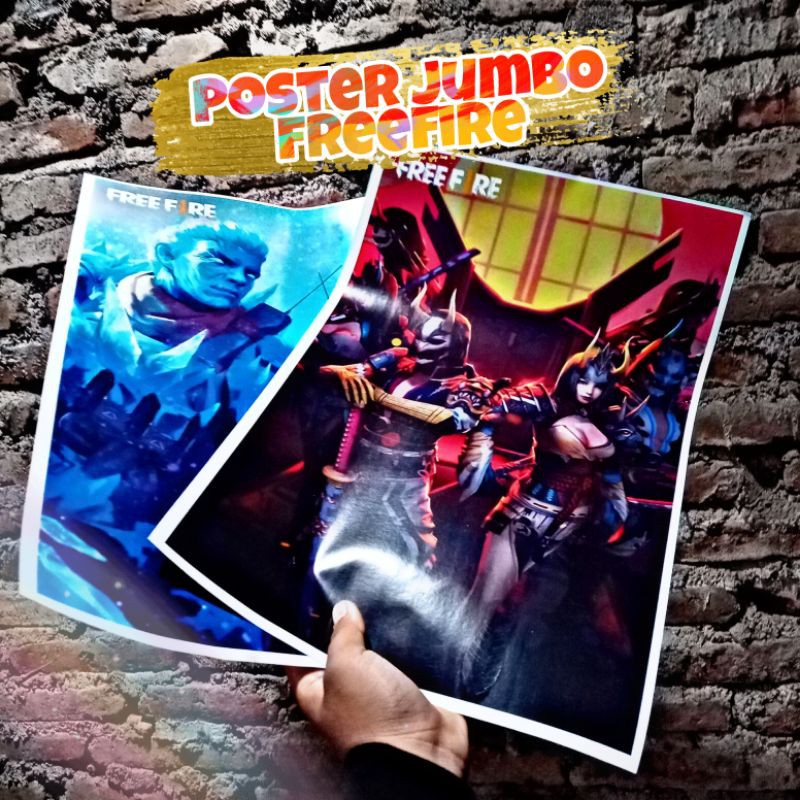 Jual Poster Jumbo Game Freefire A3+ Ivory 310gr - Wallpaper Aesthetic ...