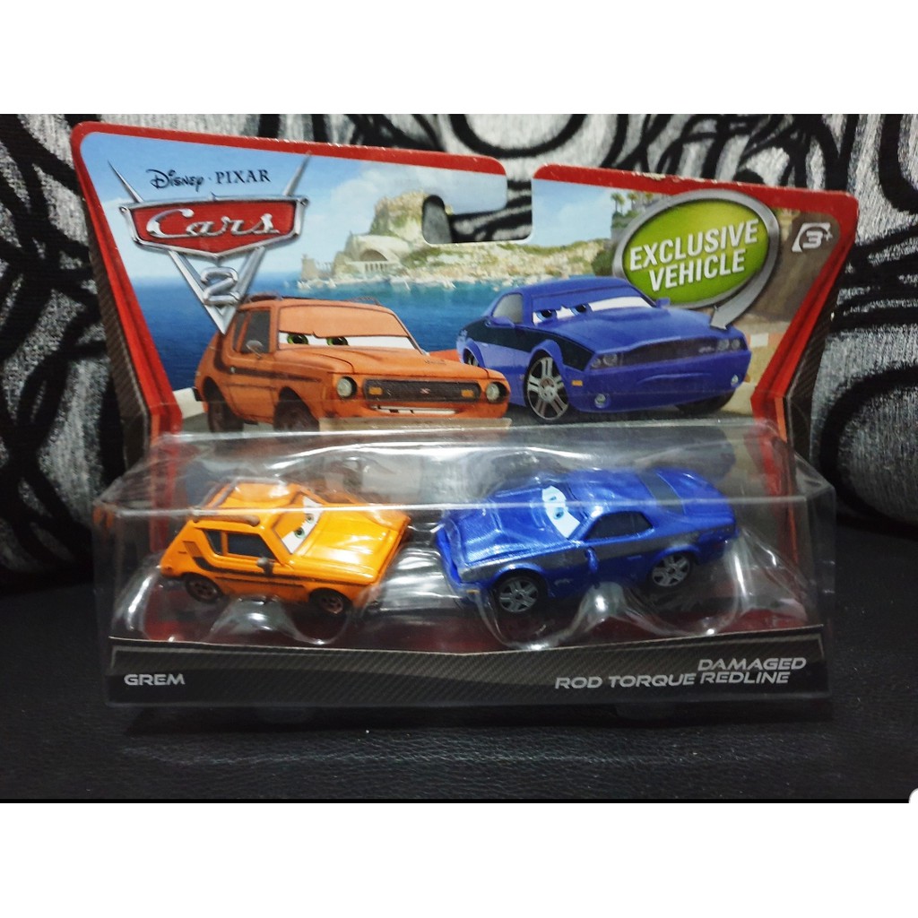 Jual Disney Cars Pixar Grem & Damaged Rod Torque Redline | Shopee Indonesia