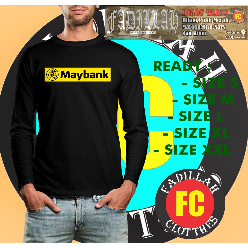 Jual Kaos Bank Maybank Indonesia Logo Lengan Panjang Baju Perusahaan ...