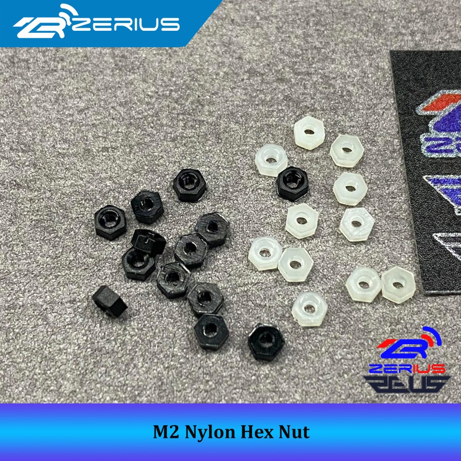 Jual M2 Nylon Hex Nut Hexagon Plastic Nut M2 Mur Plastik Mur M2 ...