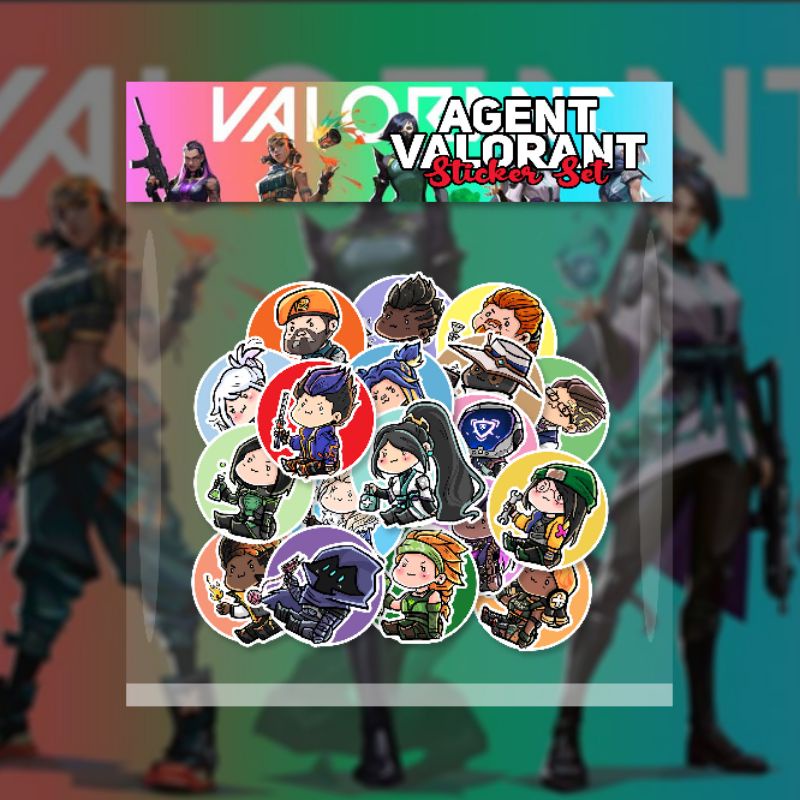 Jual 18 Stiker All Agent Valorant v2 | Shopee Indonesia