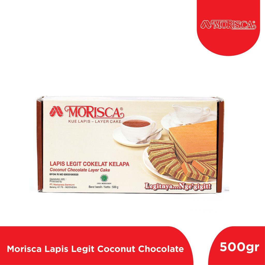 Jual KCN203 - Morisca Lapis Legit Coconut Chocolate 500gr | Shopee ...