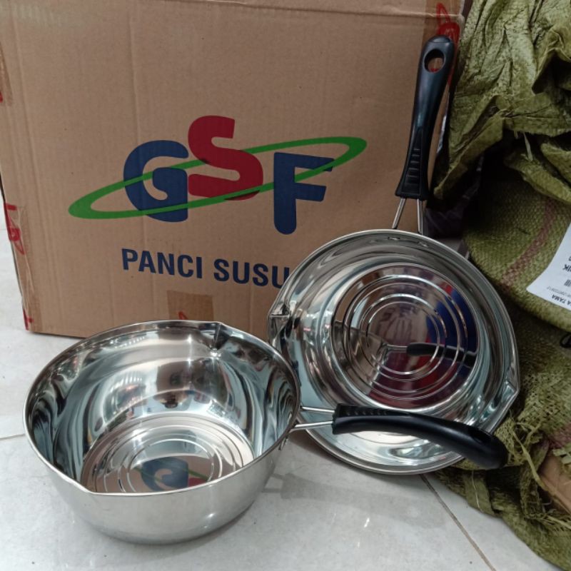 Jual GSF panci susu stainless / panci serbaguna/Gagang hitam | Shopee ...