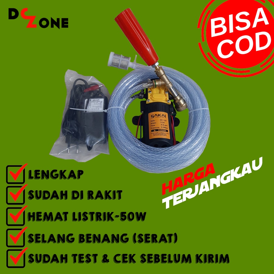 Jual Alat Steam Cuci Motor Mobil AC Steam Stim Pompa DC Mini Murah ...