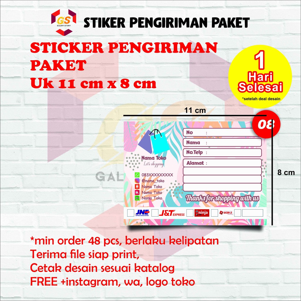Jual Sticker/ Label Pengiriman Barang | Shopee Indonesia