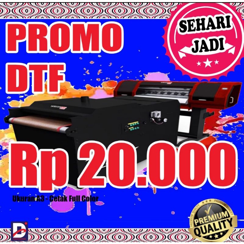 Jual jasa cetak DTF custom siap press murah meriah, cetak label nama ... Jual jasa cetak DTF custom siap press murah meriah, cetak label nama ...