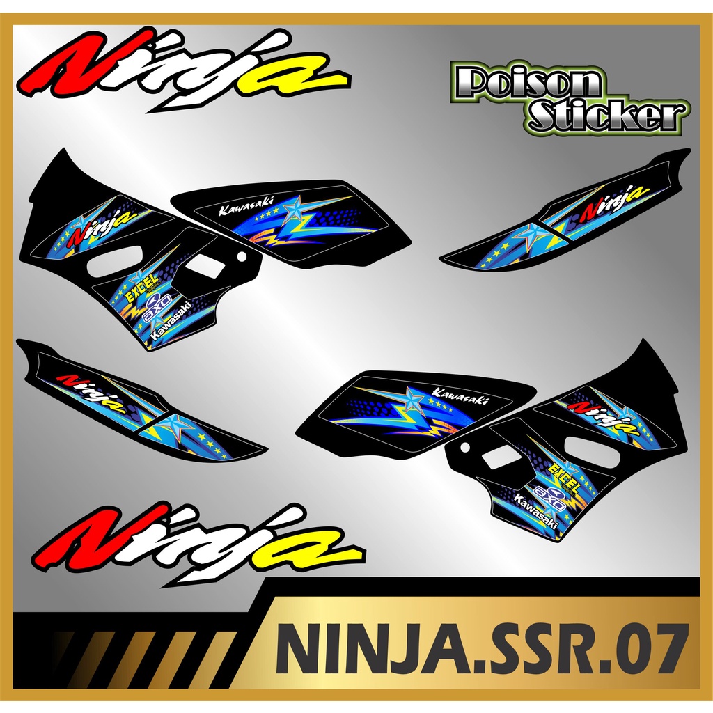 Jual STRIPING STICKER NINJA SSR STIKER NINJA SSR NEW STICKER LIS LIST ...