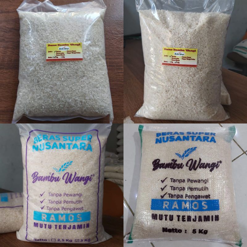 Jual Beras Zakat Sedekah Fidyah Nazar 2 KG 2,5 KG 3 KG 3,5 Liter 5 Liter - Merk Bambu Wangi ...