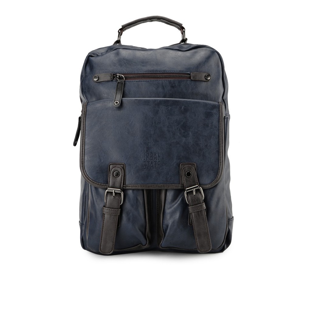 Jual Urban State - Pu Utility Large Backpack - Navy | Shopee Indonesia