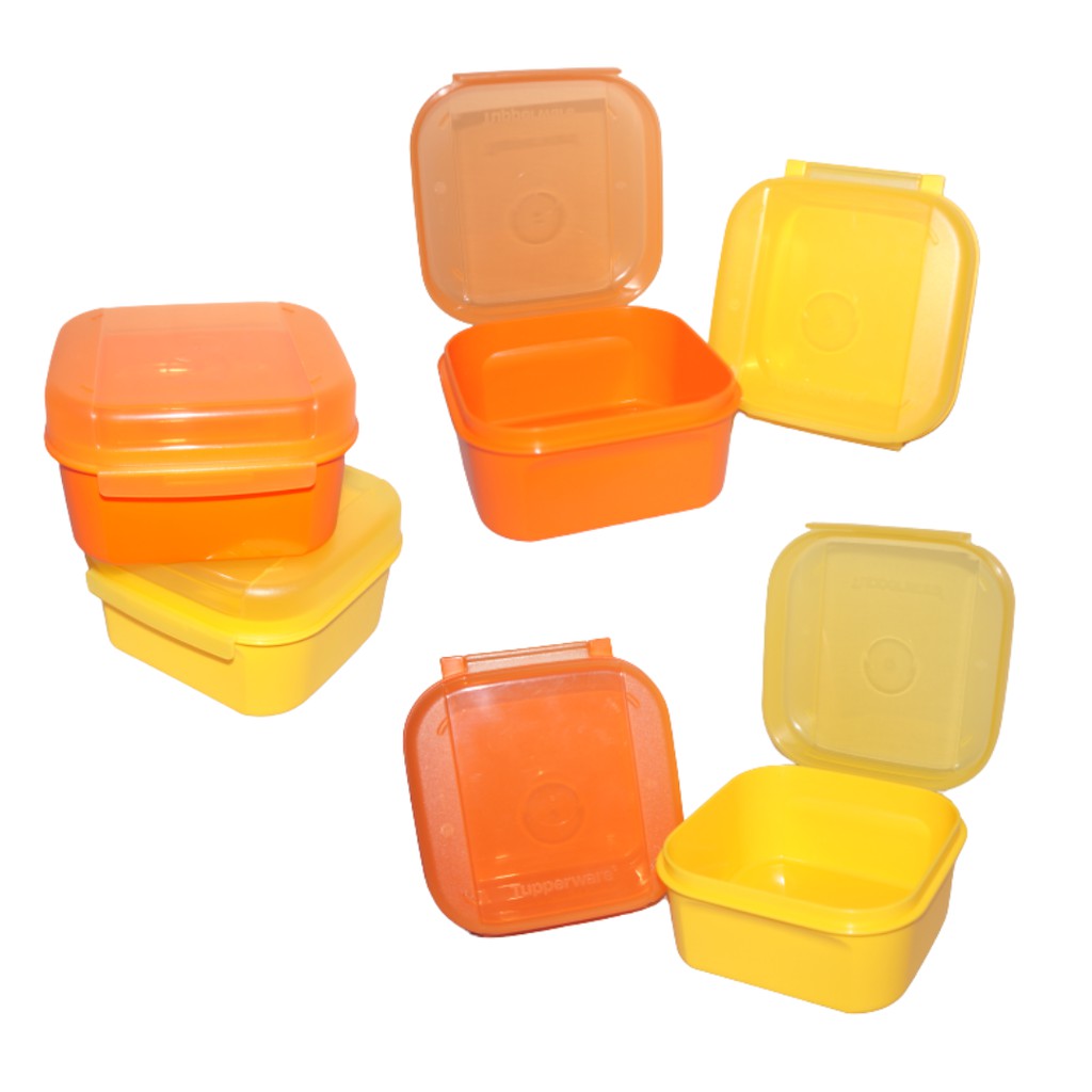 Jual Kotak Makan Tupperware Warna Kuning (Original) (Baru) | Shopee ...