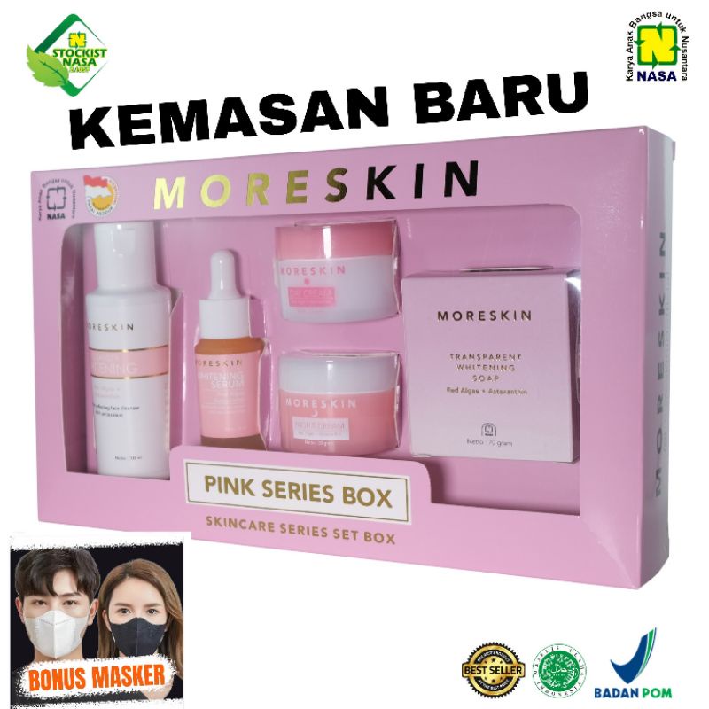 Jual Paket Moreskin Pink Nasa Kemasan Baru, Paket Perawatan Wajah ...