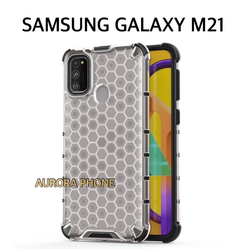 Jual Samsung Galaxy M21 Case Honeycomb TPU Hybrid Full Protection Armor ...