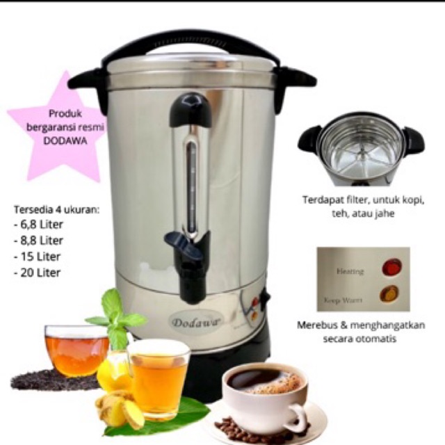 Jual Pemanas air & kopi listrik Dodawa - water & coffee boiler / Termos ...