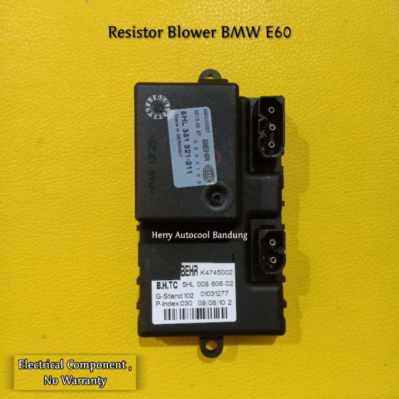 Jual Werstan / Resistor Blower BMW E60 Original BEHR | Shopee Indonesia