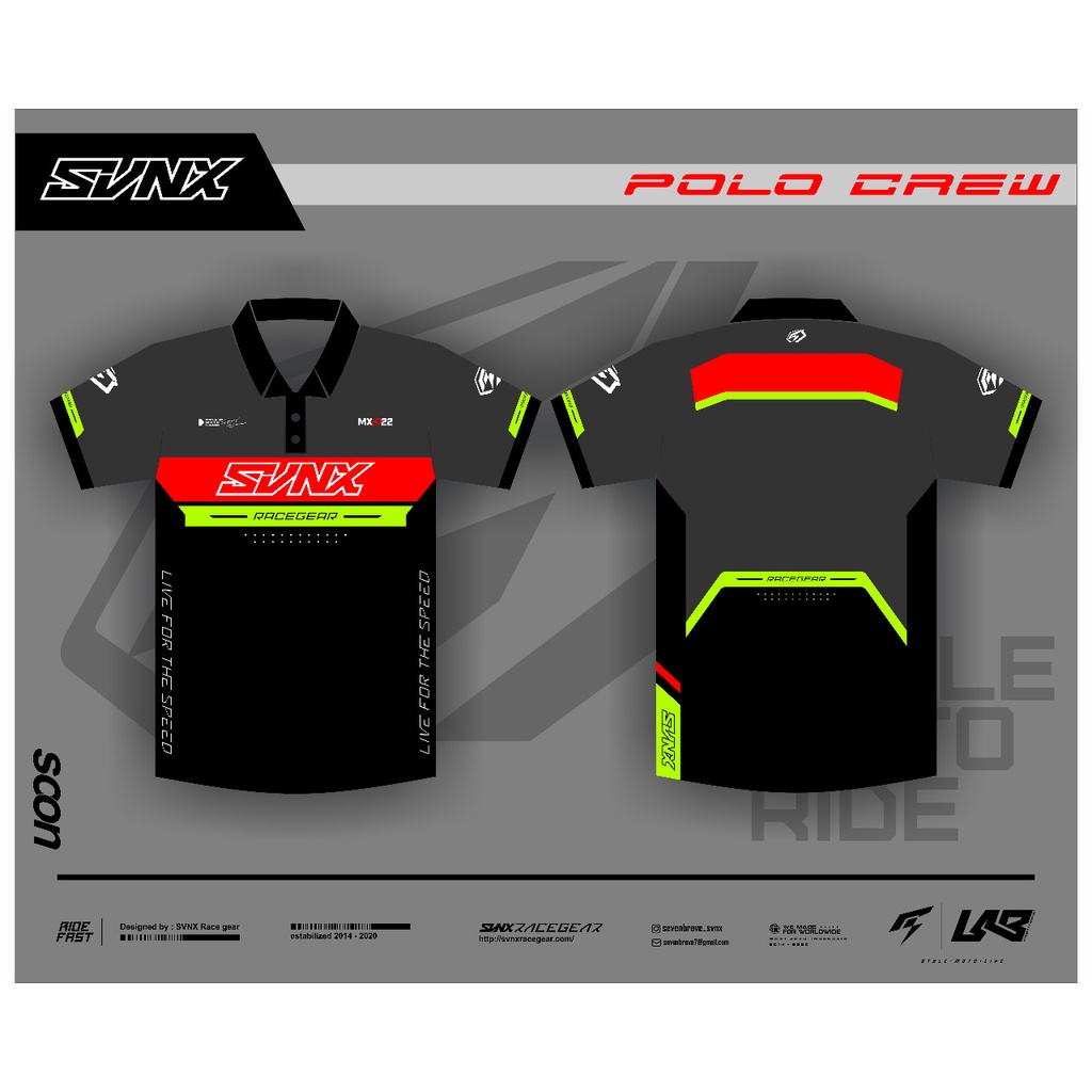 Jual JERSEY POLO / JERSEY TANGAN PENDEK BERKERAH CUSTOM DESIGN - SVNX ...