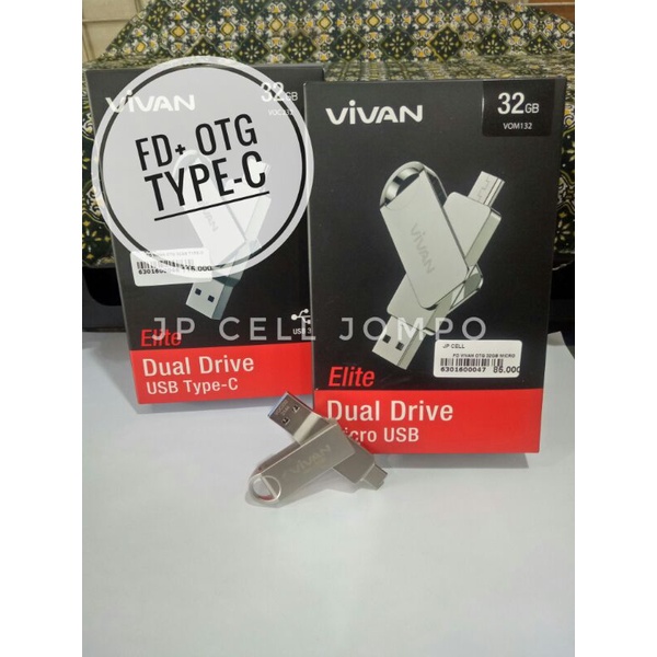 Jual Flashdisk+otg / FD otg vivan 32gb type c | Shopee Indonesia