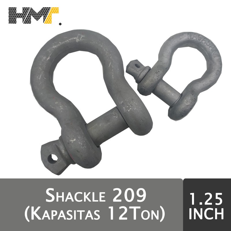 Jual NAGASAKI Shackle G209 kapasitas 12 ton ukuran 1-1/2 inch | Shopee ...
