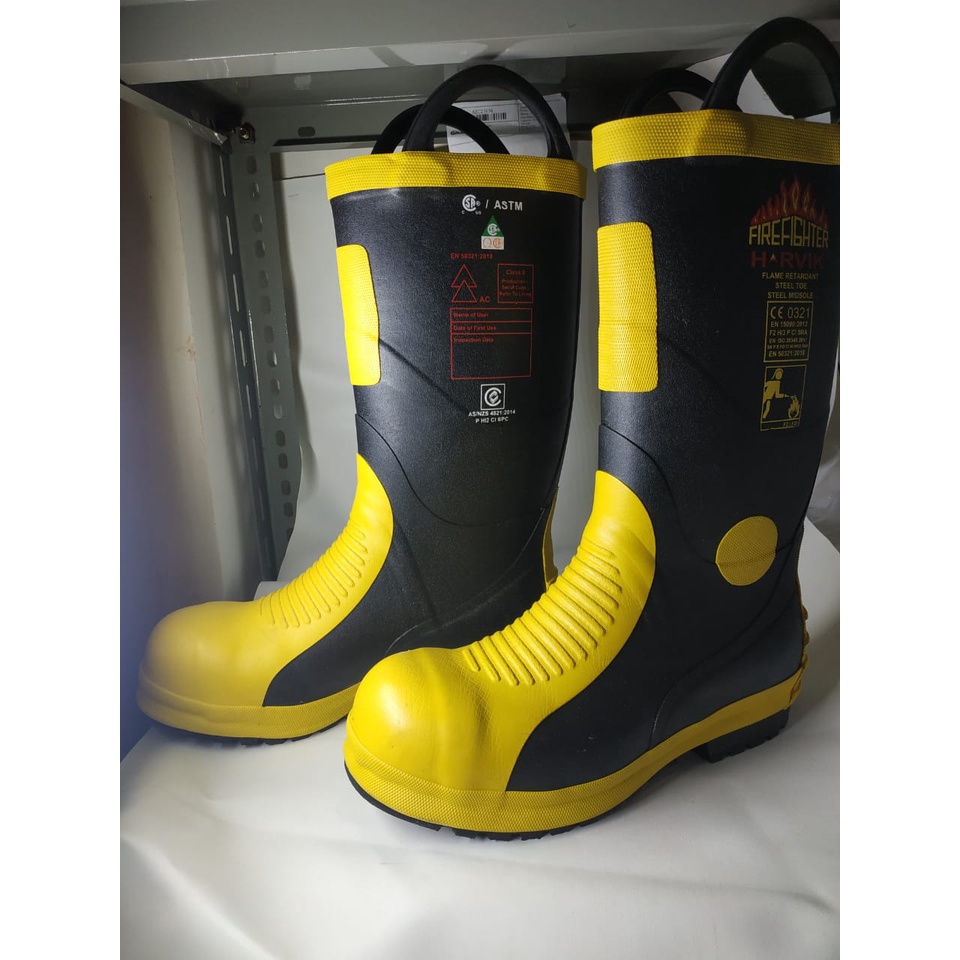 Jual Sepatu Pemadam Brand Harvik/Fireman Boots | Shopee Indonesia