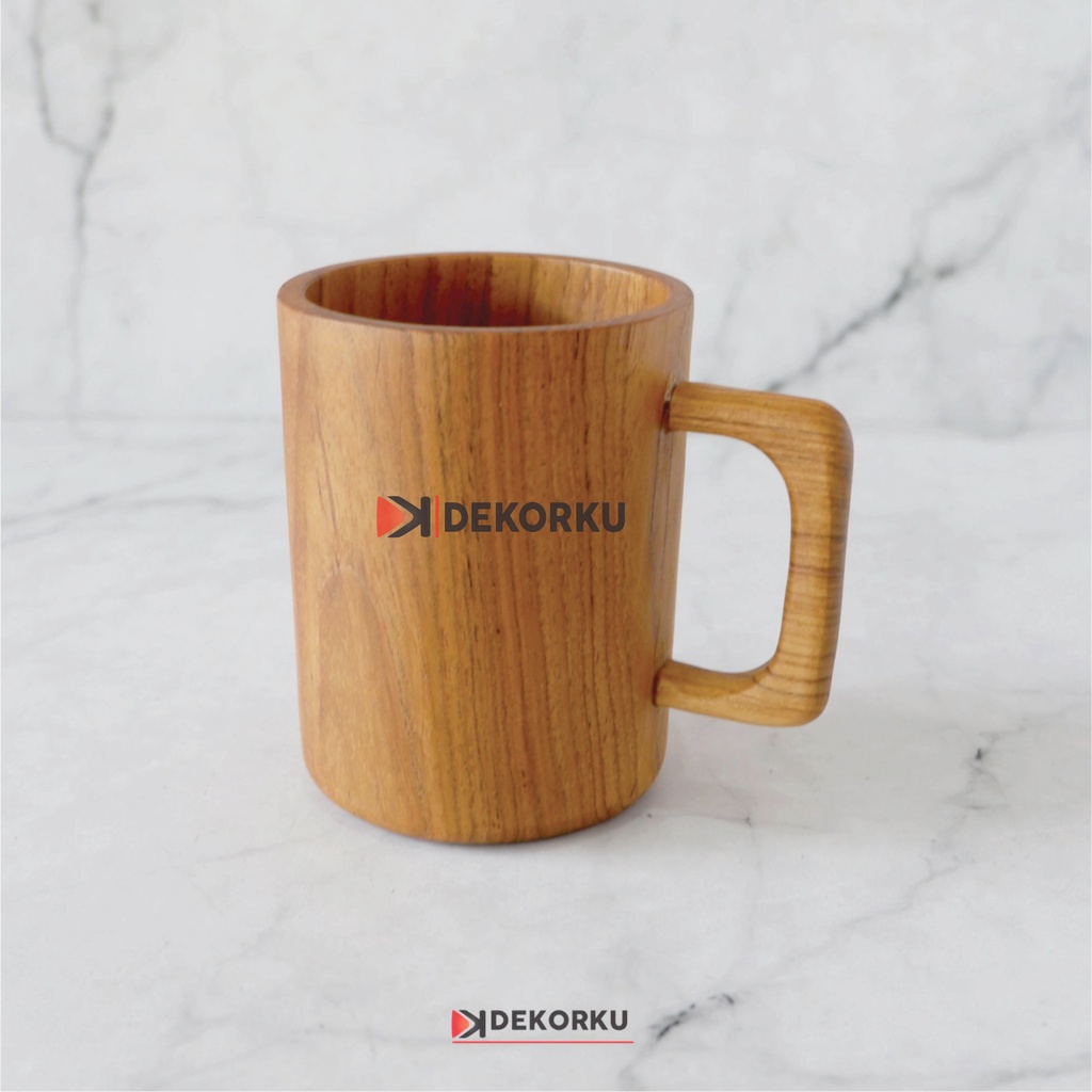 Jual Gelas / Wooden Mug / Cup / Cangkir Kayu Jati Max | Shopee Indonesia