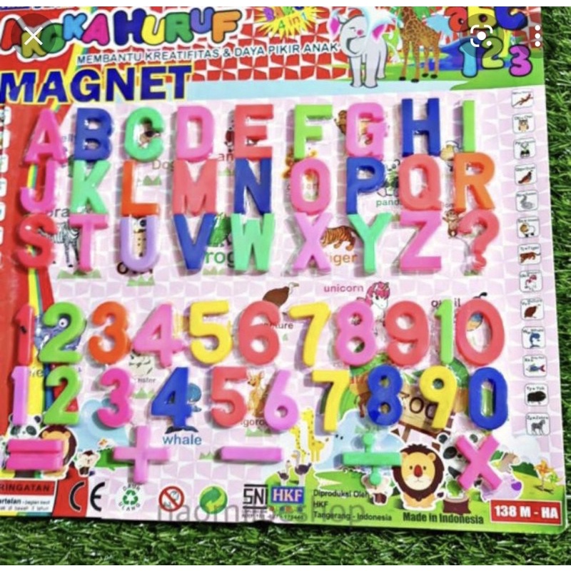 Jual MAINAN ANAK BISA bermain sambil belajar huruf dan angka ABC 138 HA ...