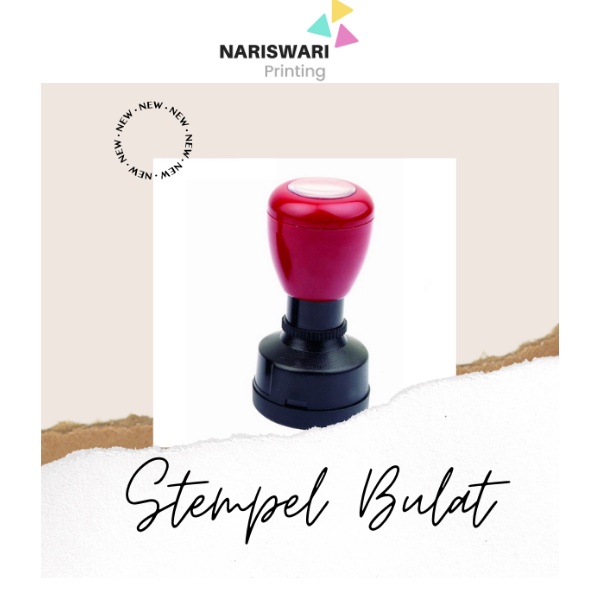 Jual Stempel Flash Bulat|Ukuran 4CM Satu Warna | Shopee Indonesia