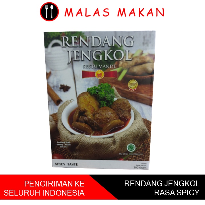 Jual Rendang Jengkol Rasa Pedas Spicy Restu Mande Rendang Padang 300gr ...