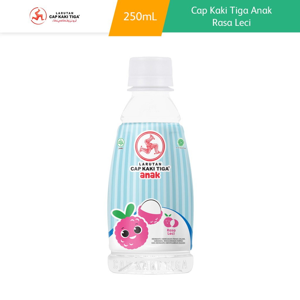 Jual Larutan Cap Kaki Tiga Anak Minuman Larutan Penyegar Anak Botol 250ml | Shopee Indonesia